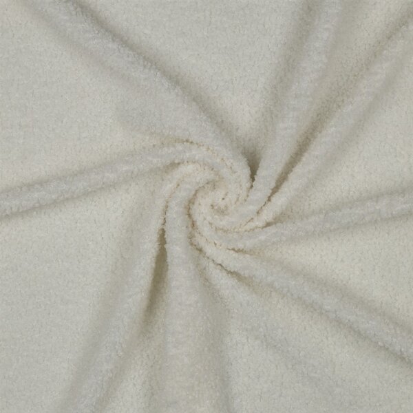 Teddy plush - wool white - vonbrachttextiles - Premium Fabric Wholesa