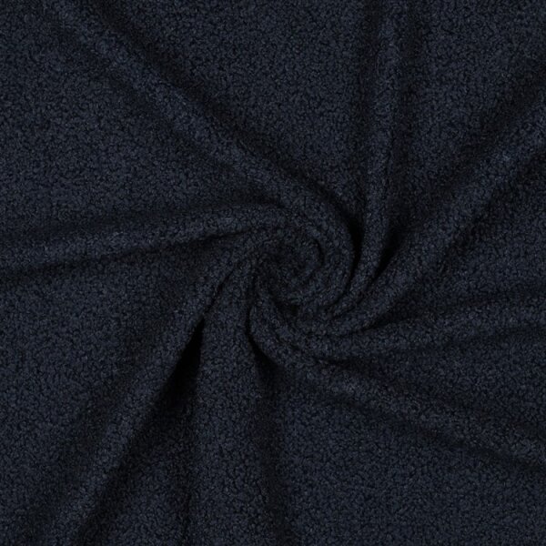 Teddy plush - dark blue - vonbrachttextiles - Premium Fabric Wholesal