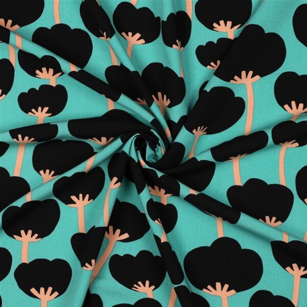 Viskose Lenzing 100% EcoVera™ Mohn | Nerida Hansen - türkisblau - von